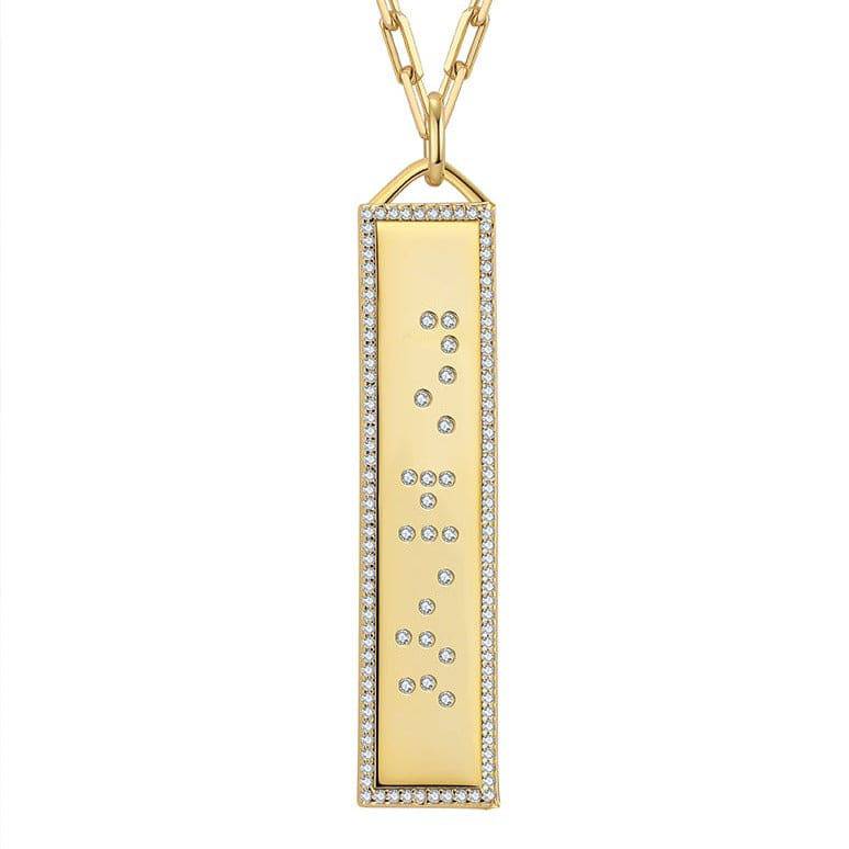 Touchstone Limitless Bling Braille Pendant Necklace – Everwild Designs